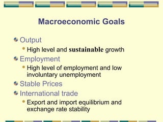 Macroeconomic Goals and Instruments.pptInstruments | PPT