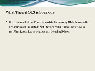 Macroeconomic modelling | PPTX