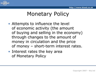 Macro-Economic Policy | PPT