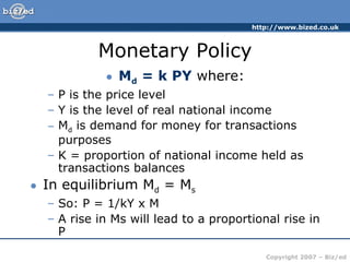 Macro-Economic Policy | PPT