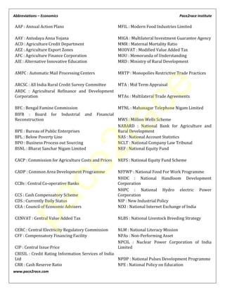 Macro economics - Summary for CA CPT | PDF