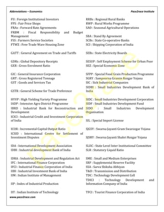 Macro economics - Summary for CA CPT | PDF