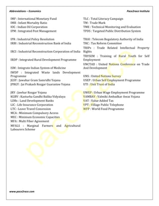 Macro economics - Summary for CA CPT | PDF