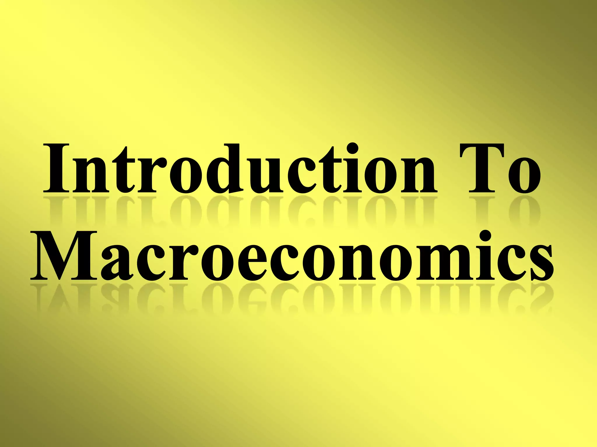 Macro economics | PPTX