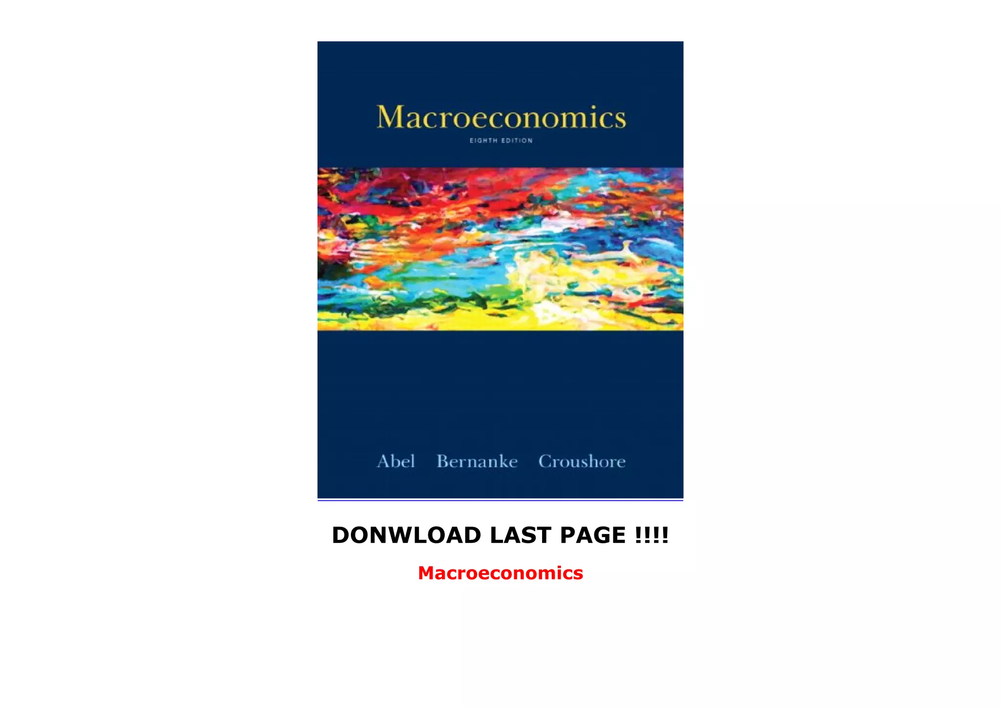 Macroeconomics Pdf