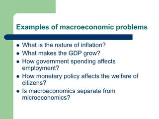 Macroeconomics - introduction.ppt | Business | Business and Finance