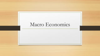 Macro Economics- lesson plan ppt for 12th std | PPTX