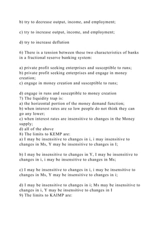 Macroeconomics 201 Answer all 25 multiple choice questions..docx