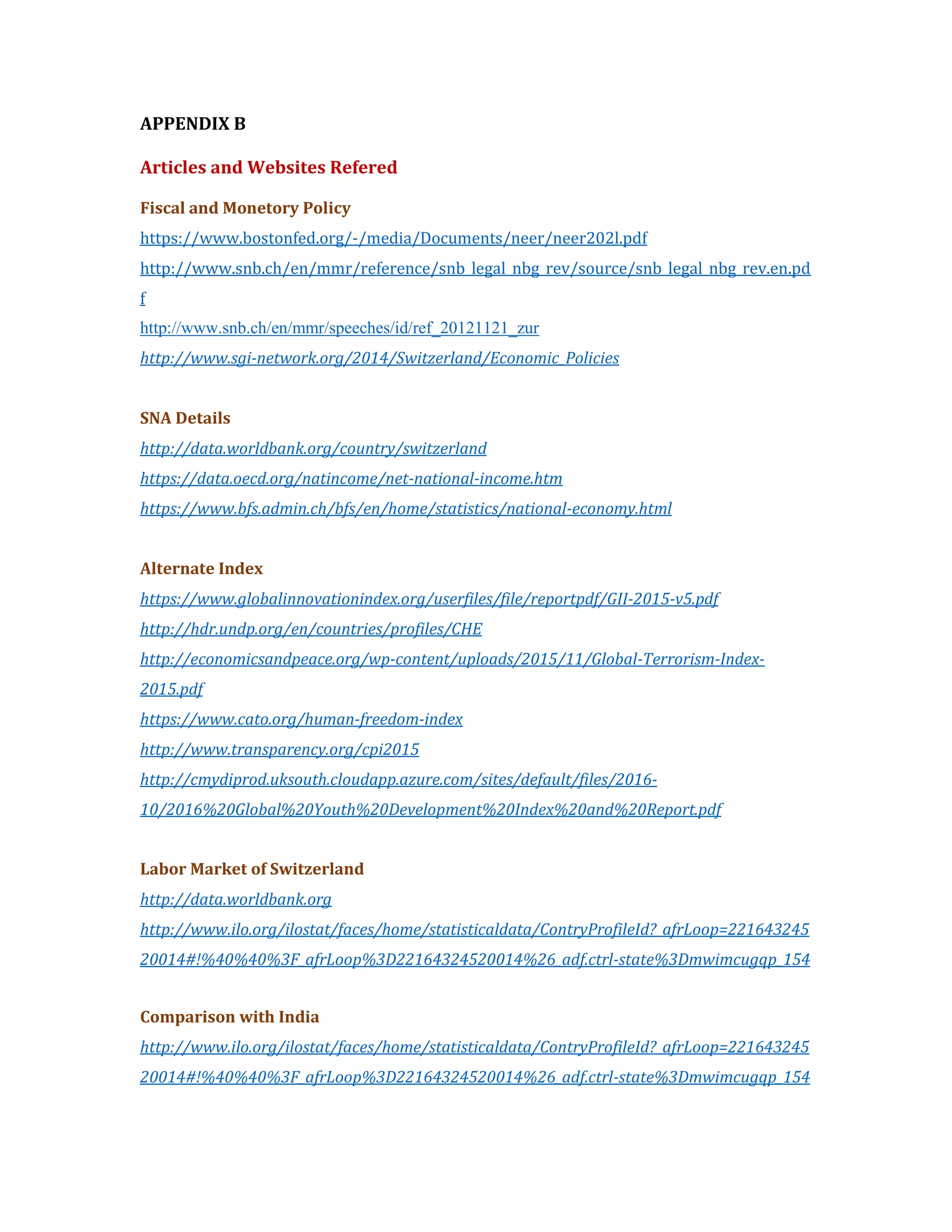 Macro economics analysis of switzerland | PDF