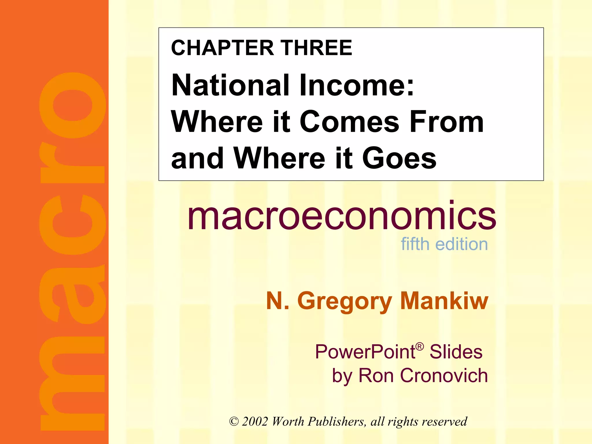 MACROECONOMICS-CH3 | PPT