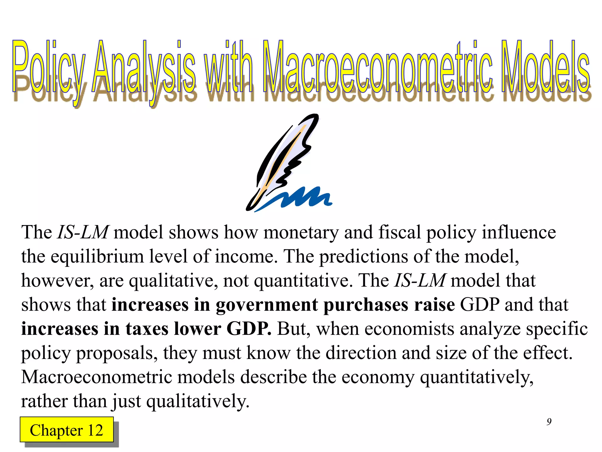 Macroeconomics chapter 12 | PPT