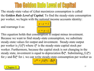 Macroeconomics chapter 8 | PPTX