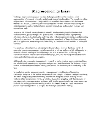 Macroeconomics Essay.pdf