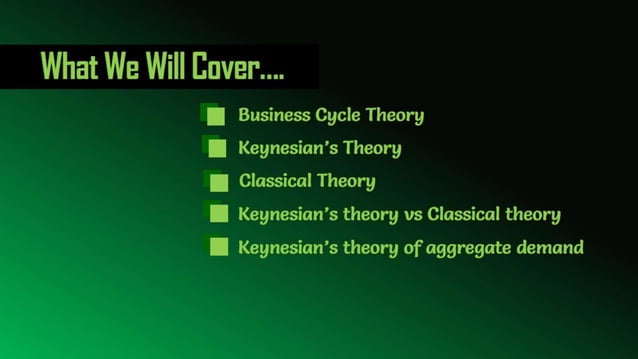 An overview on the difference between classical theory and Keynesian theory | PPT