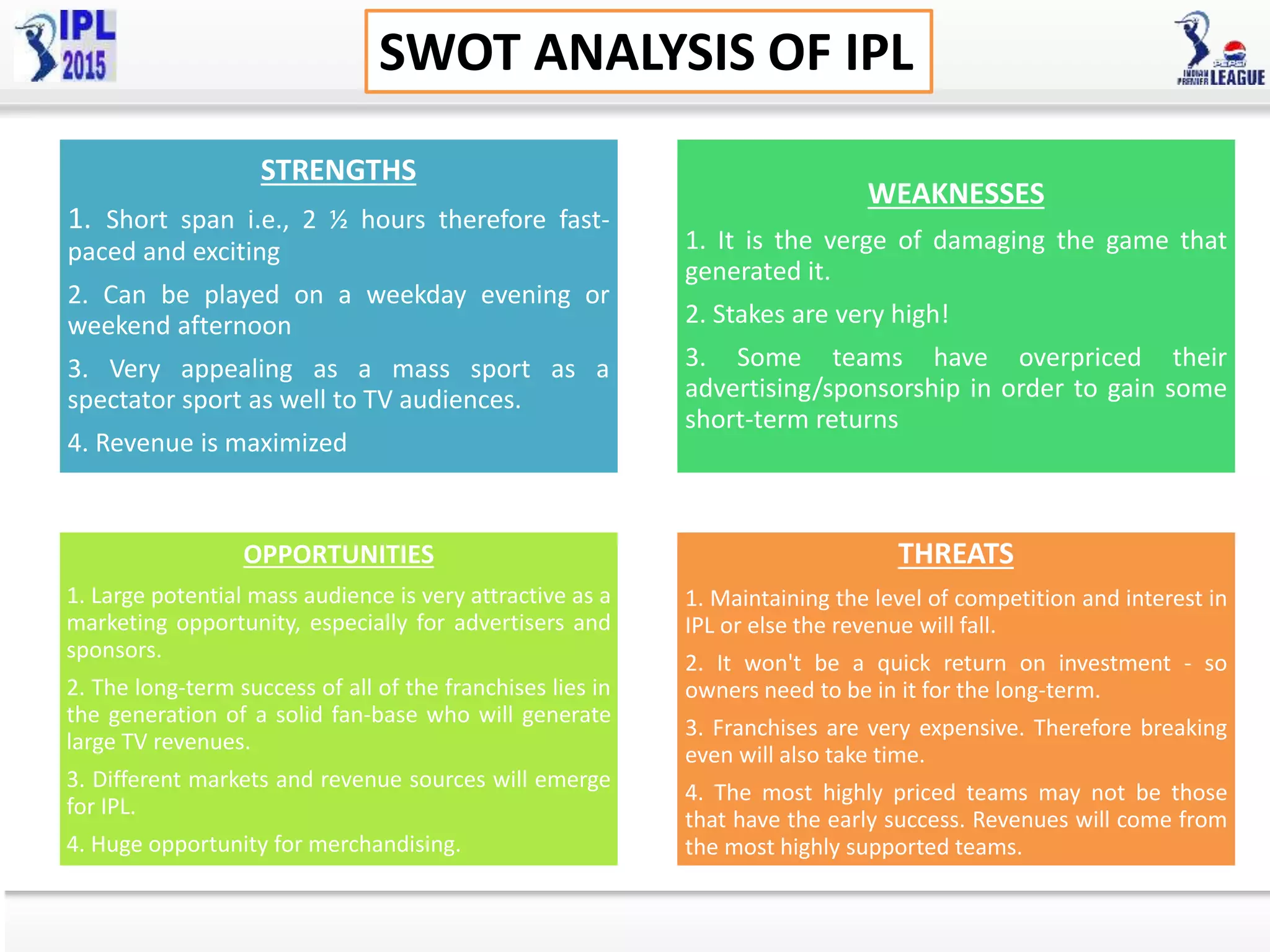 IPL business model | PPTX