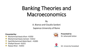 Banking Theories and Macroeconomics Slideshare | PPT