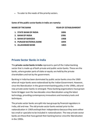Banking Sector in INDIA | PDF