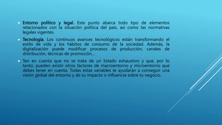 MACROENTORNO Y MICROENTORNO DE UNA EMPRESA | PPTX