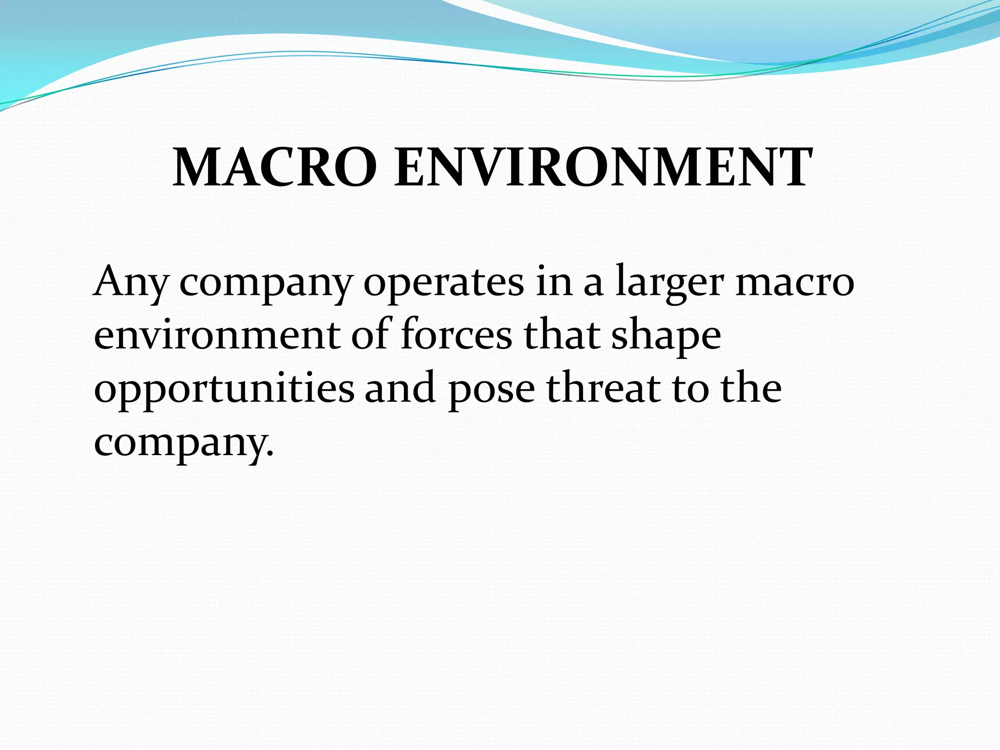 Macro environment of the mobile industry | PPTX