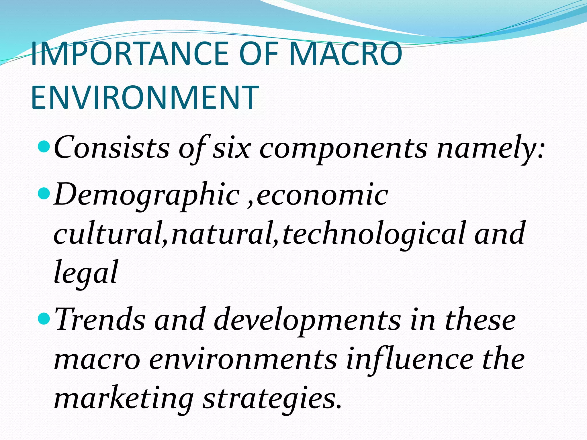 Marketing environment(macro) | PPTX