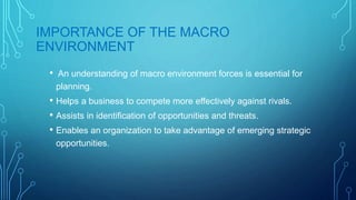 Macro environment | PPTX | Business | Business and Finance