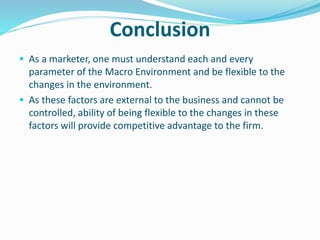 Macroenvironment alanalysis india | PPTX