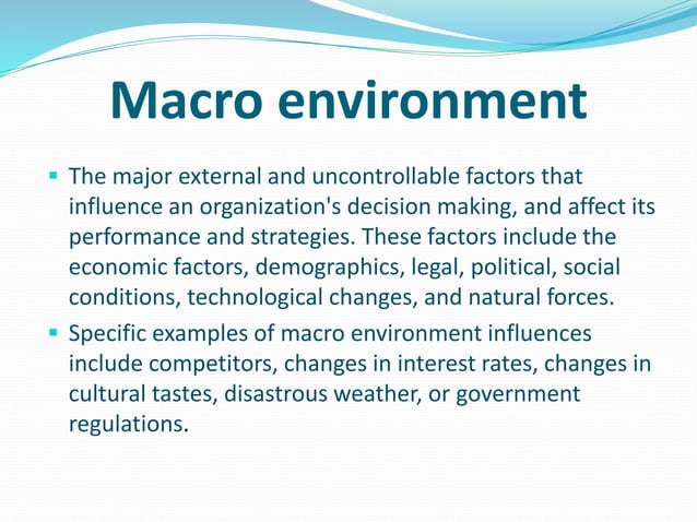 Macroenvironment alanalysis india | PPTX