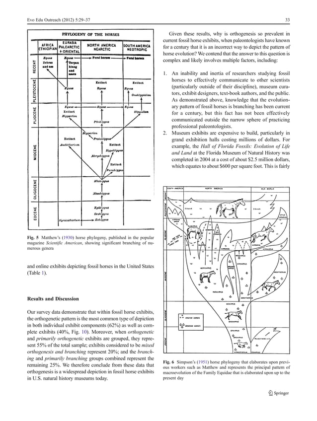 Fossil Horses, Orthogenesis, and Communicating Evolution in Museums | PDF