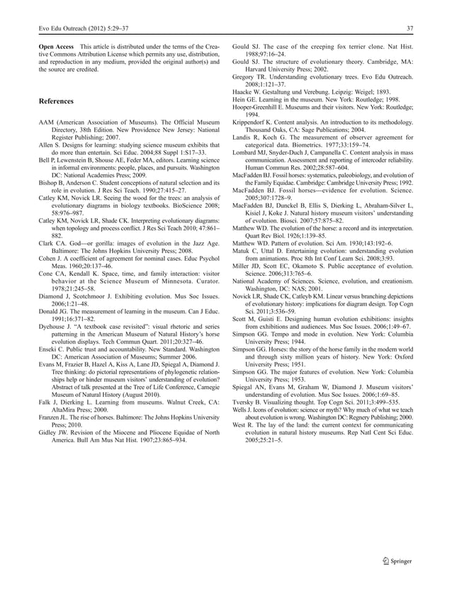 Fossil Horses, Orthogenesis, and Communicating Evolution in Museums | PDF