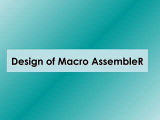 Macros in system programing | PPT