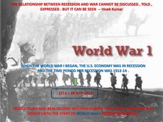 RECESSION AND WAR (the underlying truth) | PPT