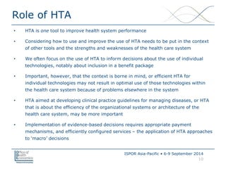HTA's 'Macro' Role in Health Care Systems | PPT