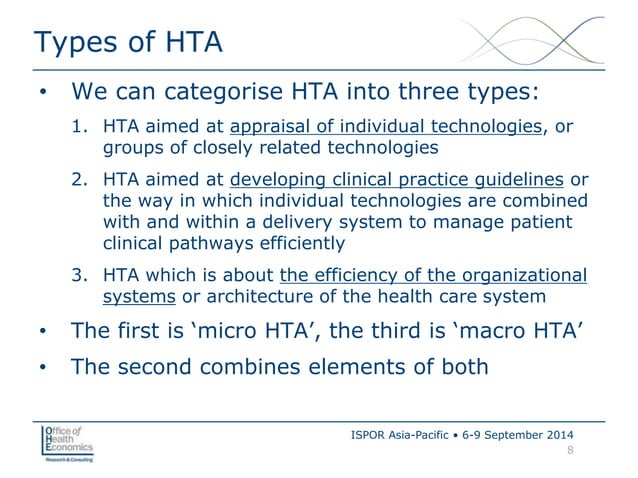 HTA's 'Macro' Role in Health Care Systems | PPT