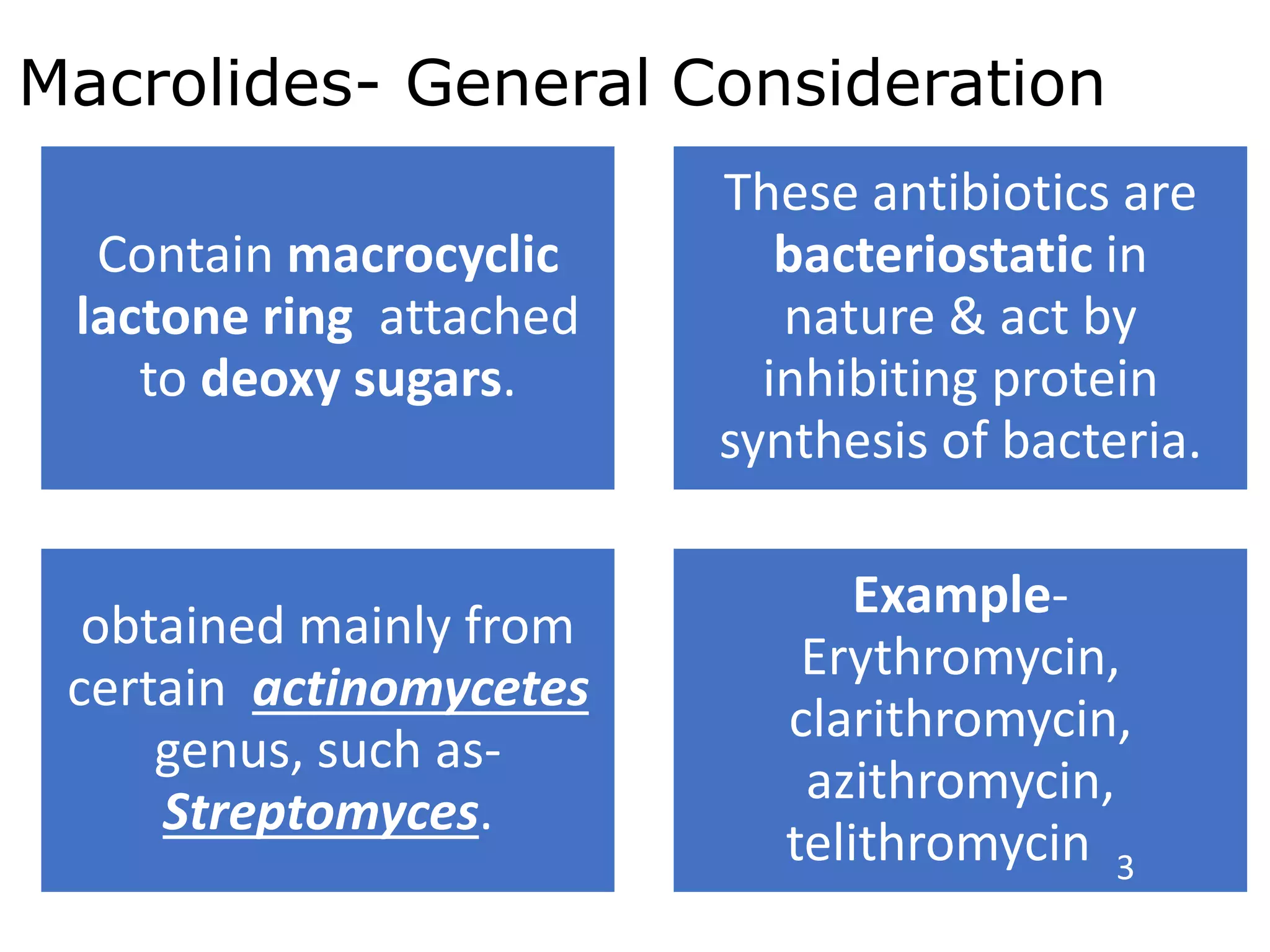 Macrolide antibiotics | PPT