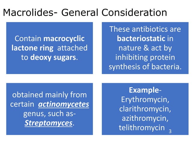 Macrolide antibiotics | PPT