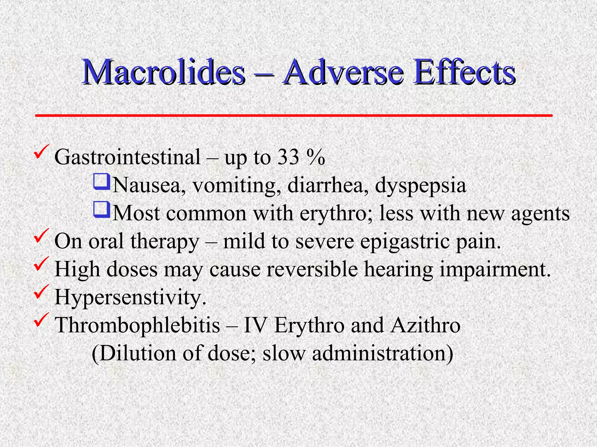 Macrolide antibiotics | PPT