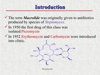 Macrolide antibiotics | PPT