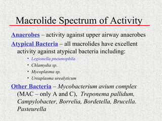 Macrolide antibiotics | PPT