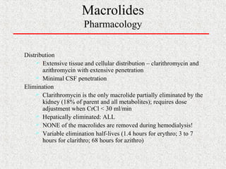 Macrolide antibiotics | PPT
