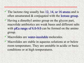 Macrolide antibiotics | PPT