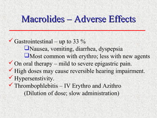 Macrolide antibiotics | PPT