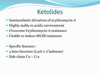Macrolide antibiotics | PPTX