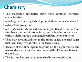 Macrolide antibiotics | PPTX
