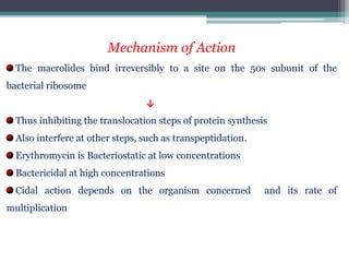 Macrolide Antibiotics | PPTX
