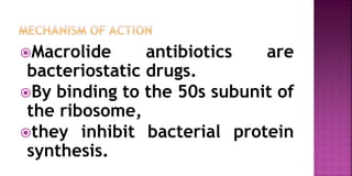 Macrolide antibiotics | PPTX