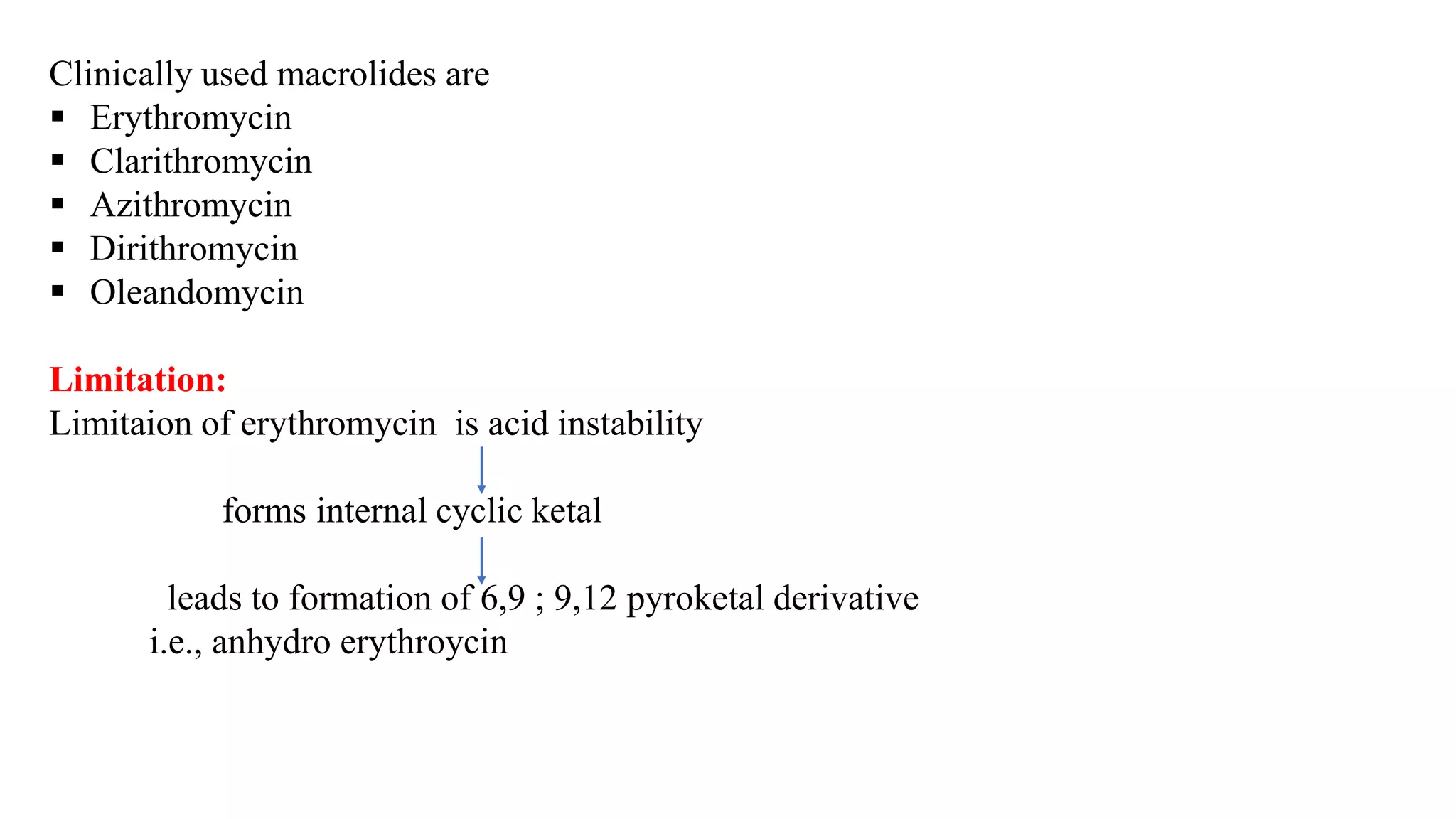 Macrolide antibiotics | PPTX