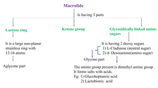 Macrolide antibiotics | PPTX