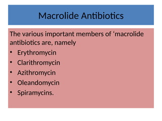 Pharmacognosy of macrolide Antibiotics.pptx