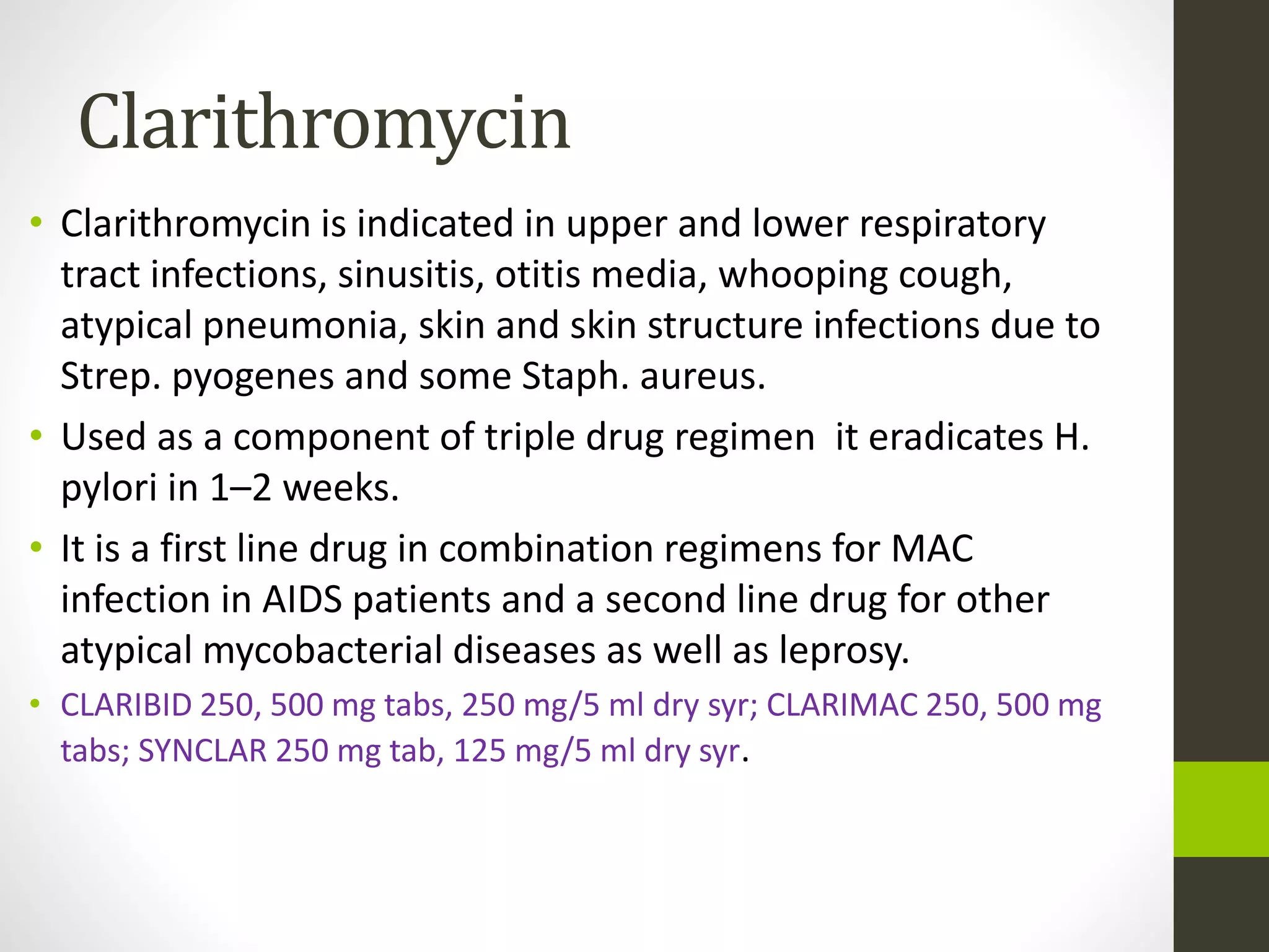 Macrolide, Lincosamide, Glycopeptide and Other Antibacterial.pptx