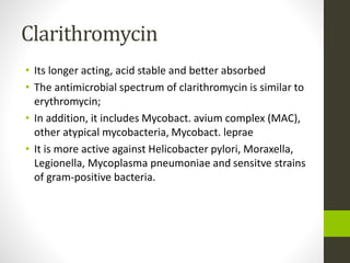 Macrolide, Lincosamide, Glycopeptide and Other Antibacterial.pptx